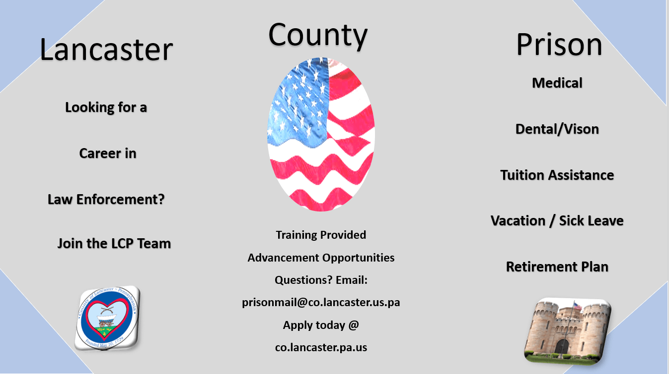 Employment at Lancaster County Prison | Lancaster County, PA - Official ...