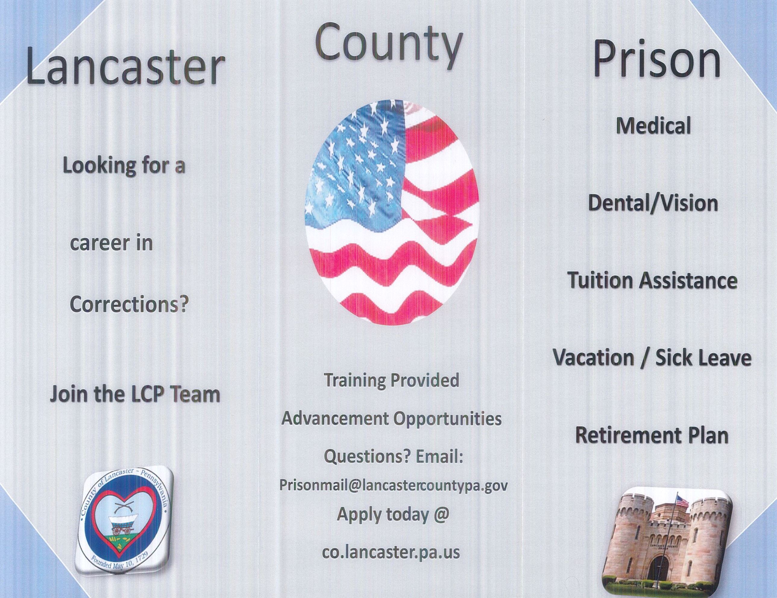 Employment at Lancaster County Prison | Lancaster County, PA - Official ...